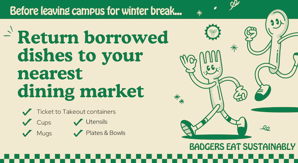 Before leaving campus for winter break, return borrowed dishes to your ...